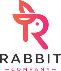 Rabbit head logo Royalty Free Vector Image - VectorStock