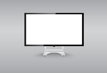 Computer and laptop display design isolated Vector Image