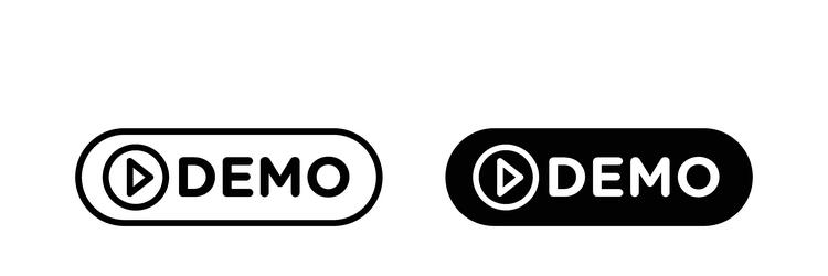 Demo video icon set room conference Royalty Free Vector