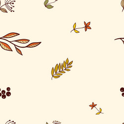 Seamless autumn background Royalty Free Vector Image