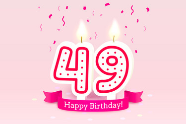 Number 49 Birthday Vector Images (over 360)