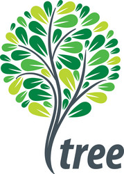 Eco friendly concept tree Royalty Free Vector Image