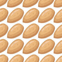 On theme big pattern identical types almond Vector Image