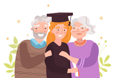 Graduation student concept Royalty Free Vector Image