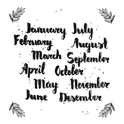 Months Names Font Vector Images (over 570)