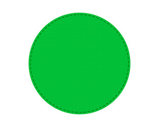 Round patch with stitches Royalty Free Vector Image