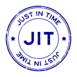 Black color in word jit abbreviation of just Vector Image