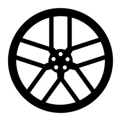 Chrome rim Royalty Free Vector Image - VectorStock