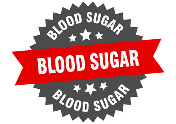 Blood sugar stamp sign seal Royalty Free Vector Image