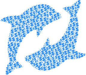 Dolphin Collage Dots Vector Images (27)