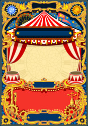 Circus poster frame Royalty Free Vector Image - VectorStock
