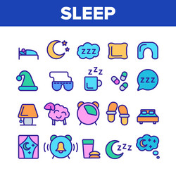 Cartoon rules of healthy sleep infographics Vector Image