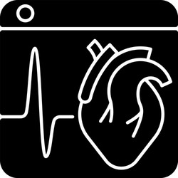 Medical monitoring concept icon Royalty Free Vector Image