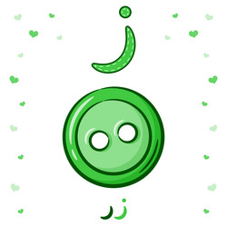 Arabic letter alphabet sketch sheet with a button Vector Image