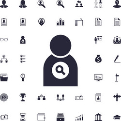 Search user icon Royalty Free Vector Image - VectorStock