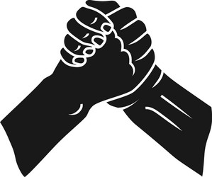 Brotherhood icon simple style Royalty Free Vector Image