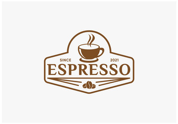 Espresso coffee logo design inspirations Vector Image