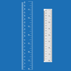 Rating scale horizontal gauge measurement Vector Image
