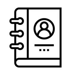 Phone directory icon Royalty Free Vector Image