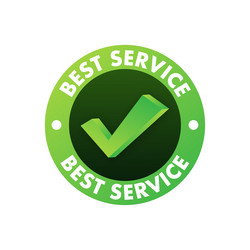 Best service sign premium service label Royalty Free Vector