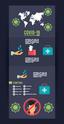 Corona virus infographic with prevention methods Vector Image