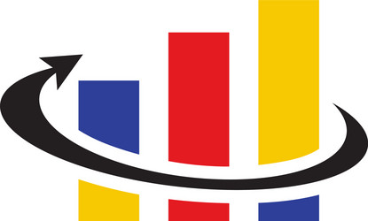 Business chart logo Royalty Free Vector Image - VectorStock