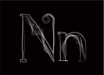 Smoke font letter b Royalty Free Vector Image - VectorStock