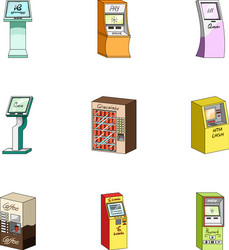 Atm coffee machine information apparatus Vector Image