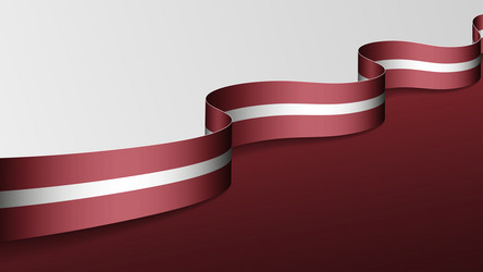 Latvia ribbon flag background Royalty Free Vector Image