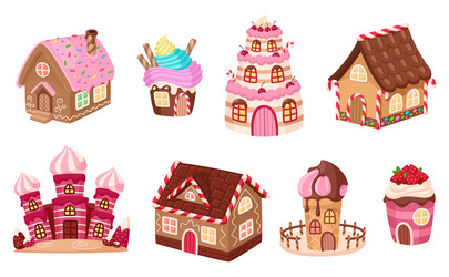 Sweet house free Royalty Free Vector Image - VectorStock