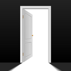 Open door in the sky Royalty Free Vector Image
