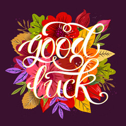 Good Luck Lettering Vector Images (over 1,800)