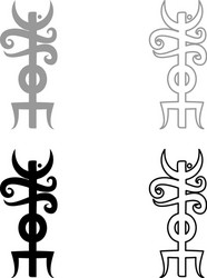 Viking rune symbols norse alphabet celtic runic Vector Image