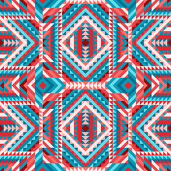 Ethnic rhombus tribal seamless pattern Royalty Free Vector