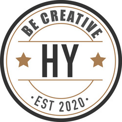 Initial letter hy elegance logo design template Vector Image