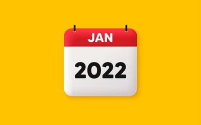 January month icon event schedule jan date Vector Image