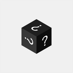 Mystery contest box line icon lucky prize Vector Image