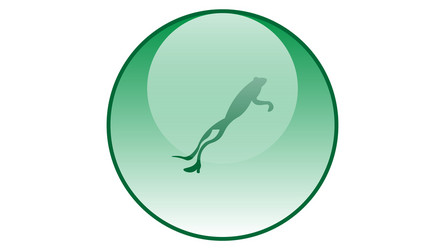 Jumping frog icon design Royalty Free Vector Image