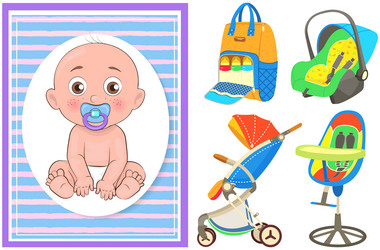 Multinational children kids playing baby care Vector Image