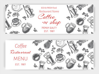 Sketch - coffee Royalty Free Vector Image - VectorStock