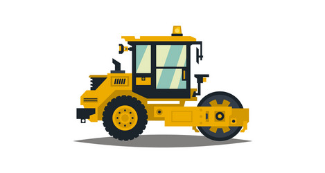 Asphalt paving machine Royalty Free Vector Image