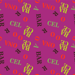 Barcelona creative pattern Royalty Free Vector Image