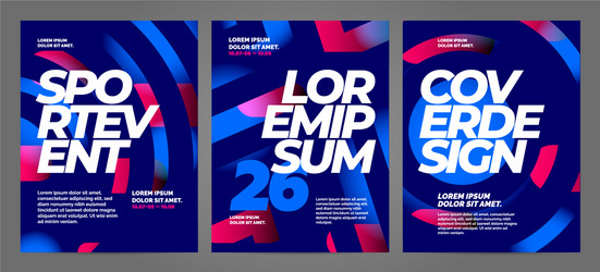 Sport design layout template Royalty Free Vector Image