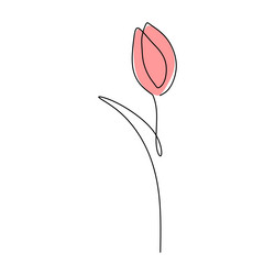 Single Tulip Vector Images (over 860)