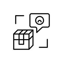 Bad review product development icon with blue and Vector Image