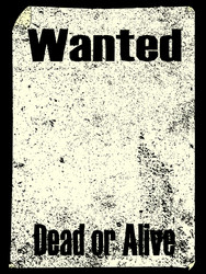 Wanted Dead or Alive Poster Vector Images (over 970)