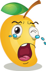 Super cool mango character cartoon mascot Vector Image