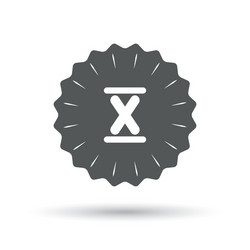 Roman numeral ten icon number sign Royalty Free Vector Image