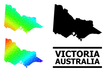 Triangle filled spectrum map of australian Vector Image