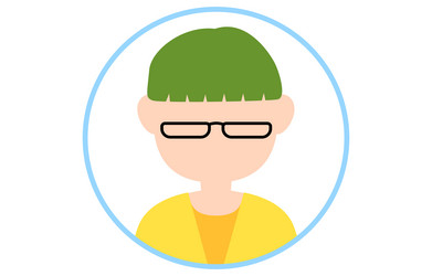 Faceless person icon with blue frame Royalty Free Vector